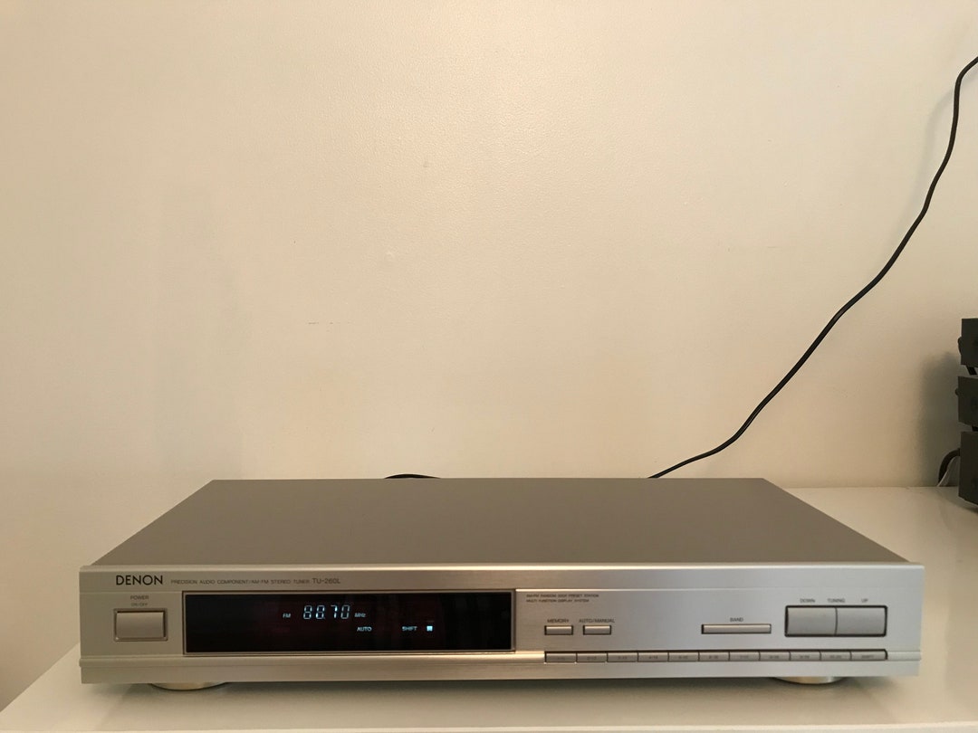 Denon AM FM Stereo Tuner TU-260L Hifi Precision Audio Component Silver ...