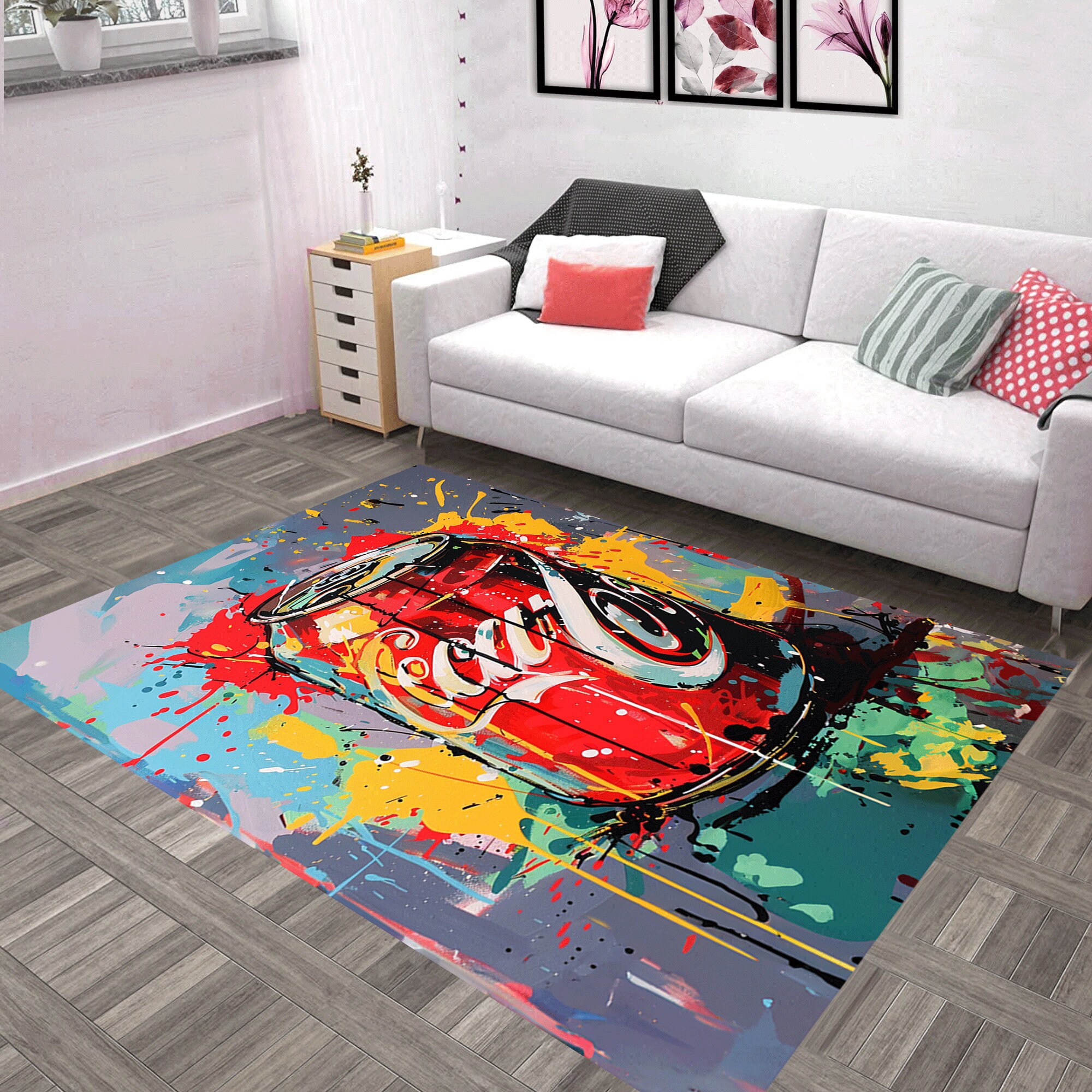 Coca Cola Rug,coca Cola Themed Rug,pattern Rug,popular Rug,themed Rug ...