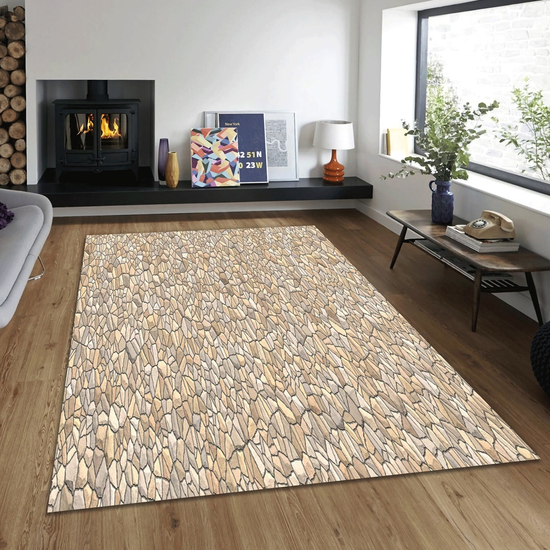 Stone Rug, Wall Pattern Rug, Modern Rug,area Rugs, Rugs for Livingroom ...