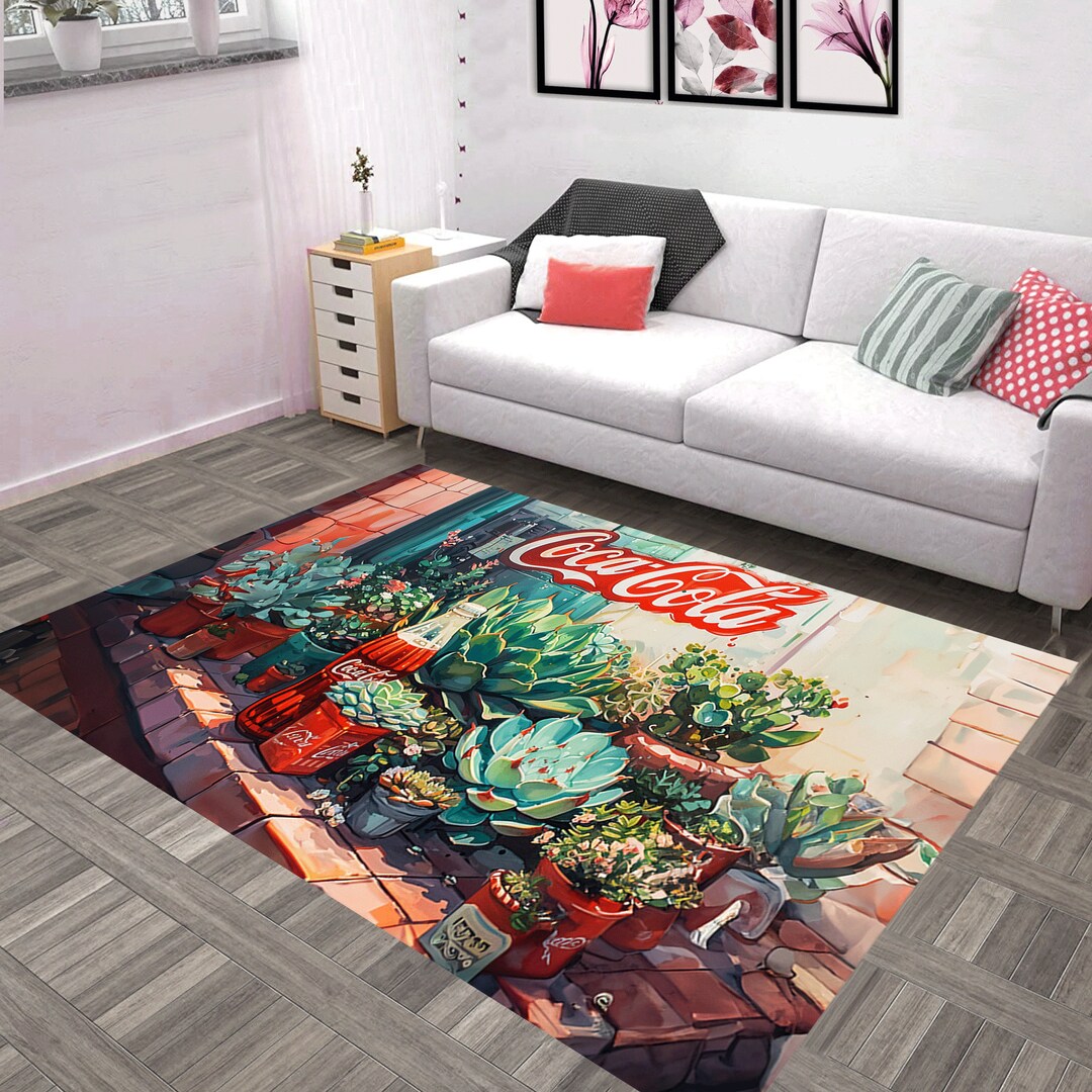 Coca Cola Rug,coca Cola Themed Rug,pattern Rug,popular Rug,themed Rug ...