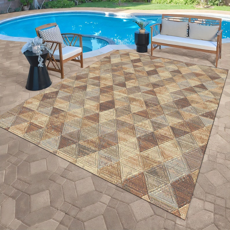 Outdoor Patio Rug,farmhouse Rug,classic Rug,garden Decor,outdoor Rug ...