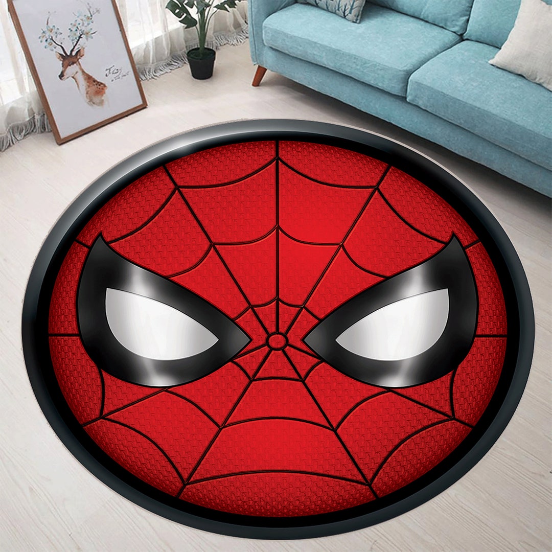 Spiderman Rug,round Rug,gift for Her/him,cool Rugs,spider Web,teen's ...