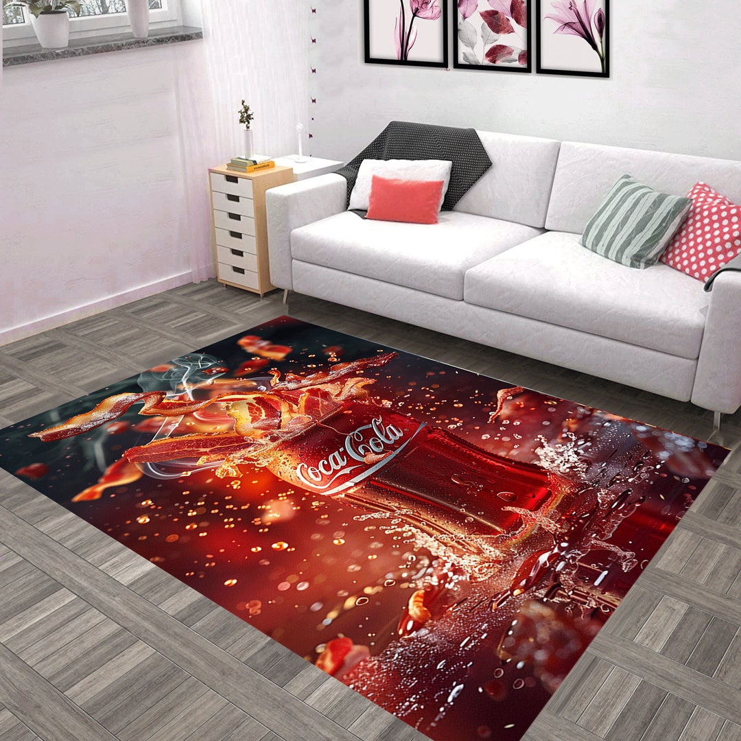 Coca Cola Rug,coca Cola Themed Rug,pattern Rug,popular Rug,themed Rug ...