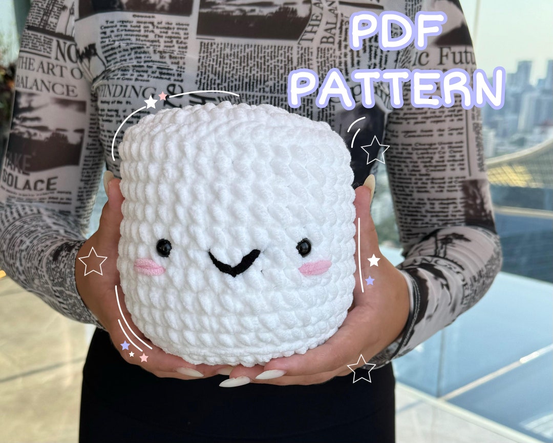 Crochet Marshmallow PATTERN PDF ONLY, Marshmallow Amigurumi Crochet ...