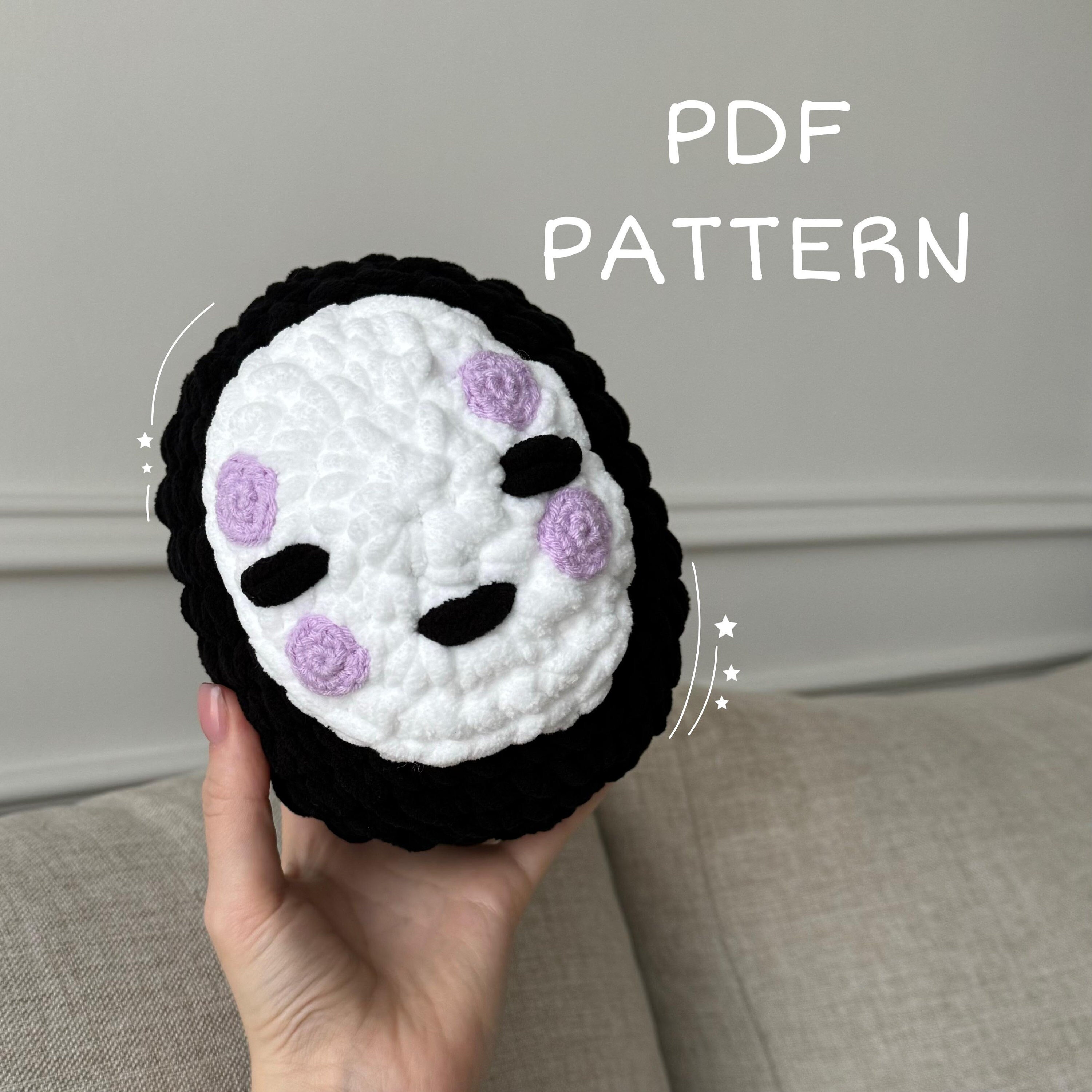Anime Character Crochet PATTERN PDF ONLY, Black Spirit Crochet Pattern ...