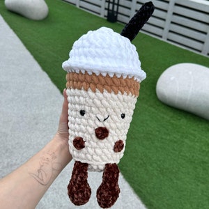 Bubble Tea Crochet PATTERN PDF ONLY, Plush Bubble Tea Amigurumi Pattern ...