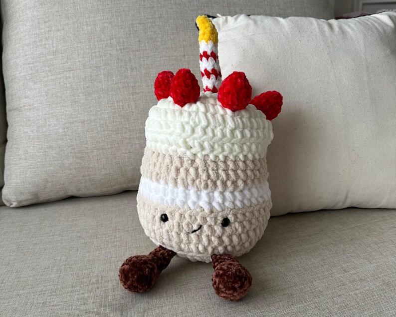 Birthday Cake Crochet PATTERN PDF ONLY, Cake Crochet Amigurumi Pattern ...