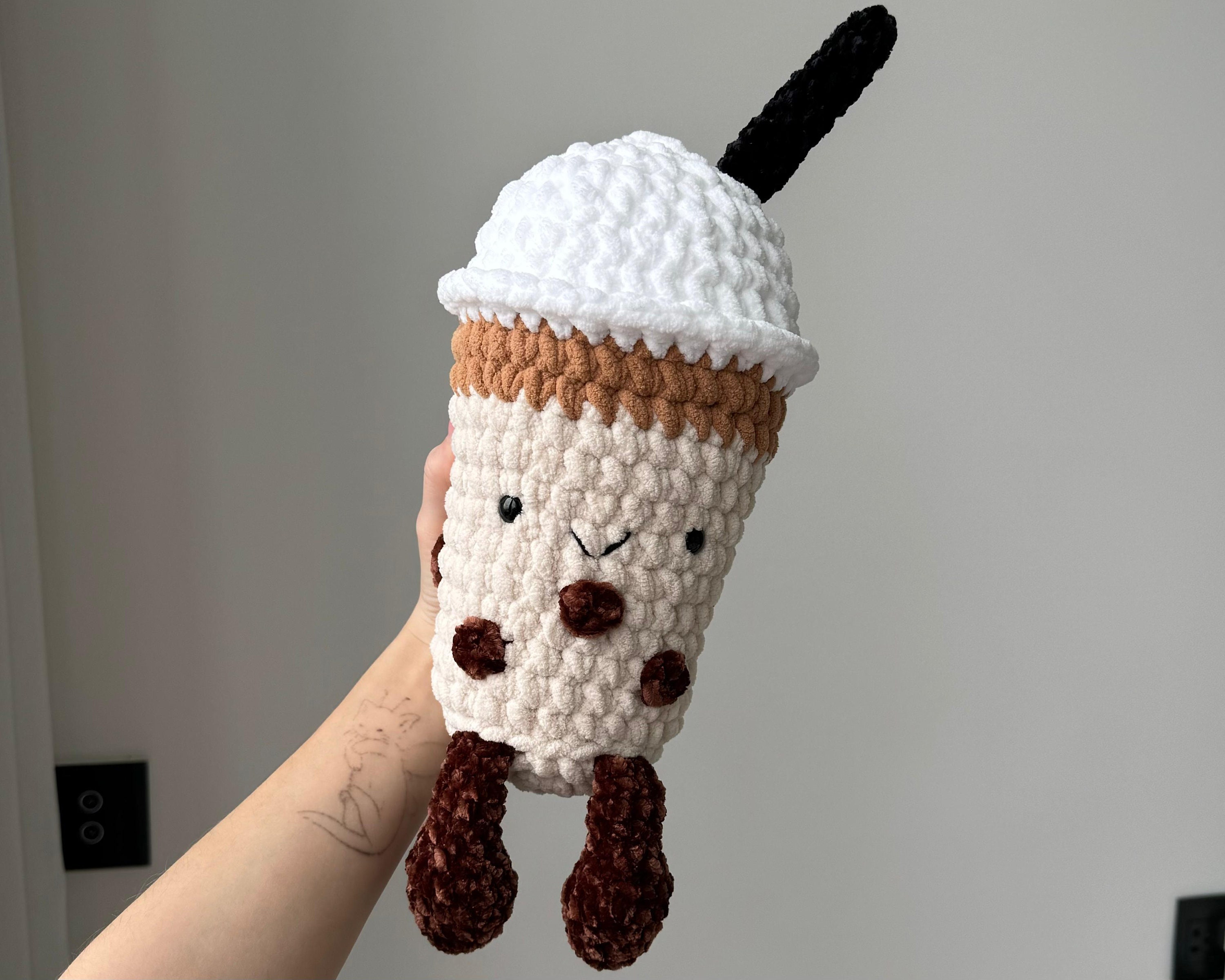 Bubble Tea Crochet PATTERN PDF ONLY, Plush Bubble Tea Amigurumi Pattern ...