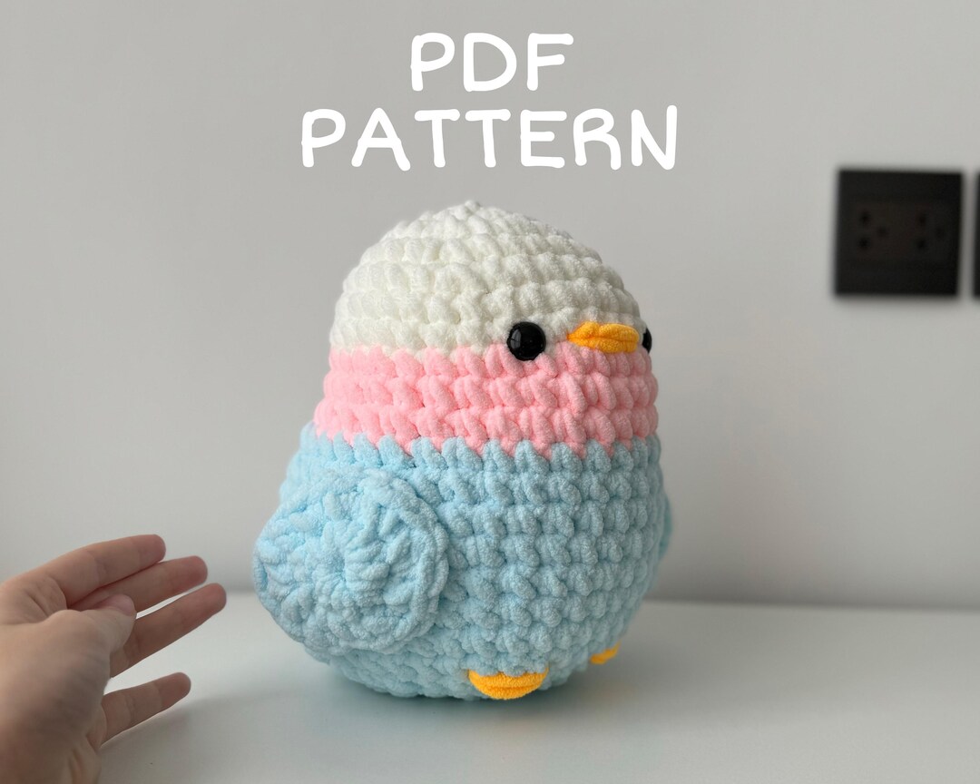 Large Bird Crochet Pattern, Bird Crochet Amigurumi Pattern in English, Low Sew Crochet Pattern ...