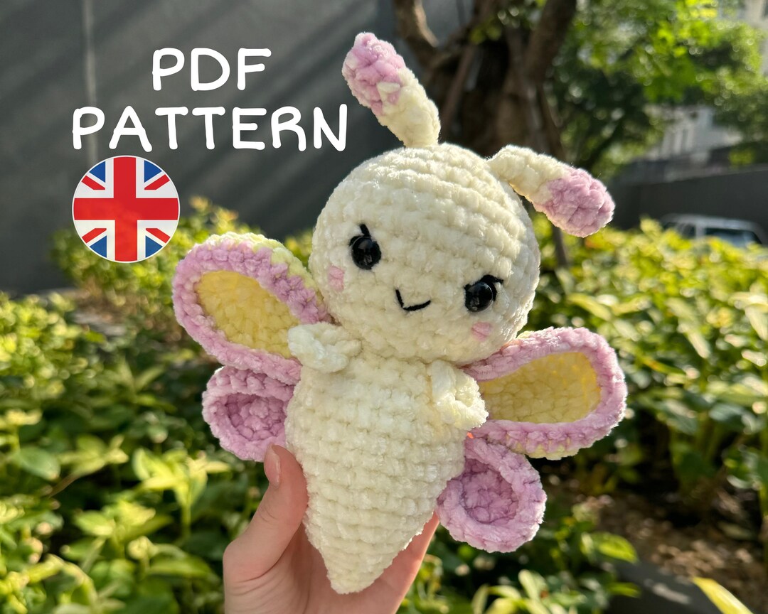Plush Butterfly Crochet PATTERN PDF ONLY, Cute Butterfly Amigurumi ...