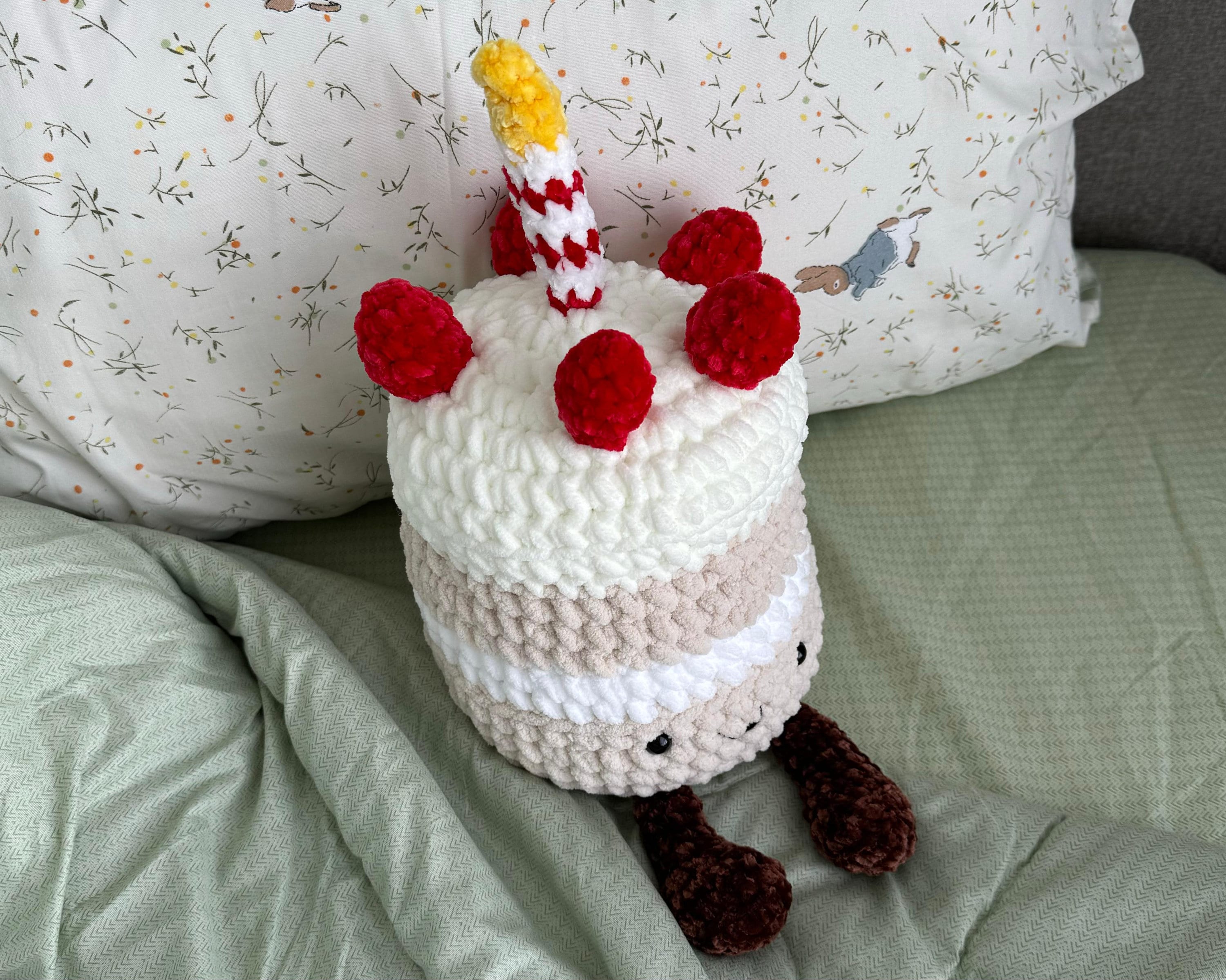 Birthday Cake Crochet PATTERN PDF ONLY, Cake Crochet Amigurumi Pattern ...