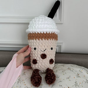 Bubble Tea Crochet PATTERN PDF ONLY, Plush Bubble Tea Amigurumi Pattern ...
