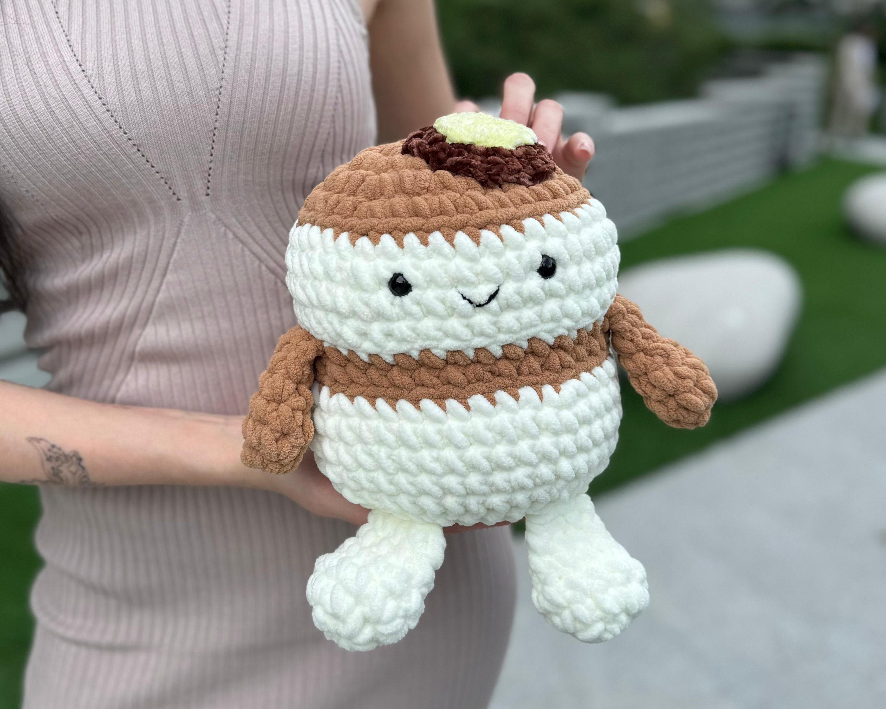 Pancake Guy Crochet PATTERN PDF ONLY, Fluffy Pancake Stuck Crochet ...