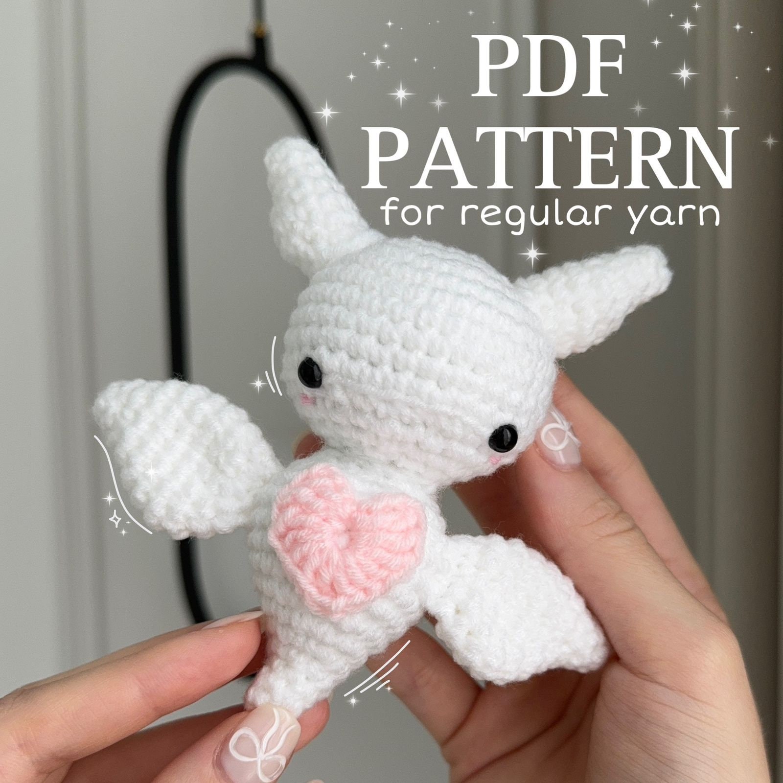 Crochet PATTERN Cute Bat, Little Cute Bat Pattern PDF ONLY, Cute Bat ...