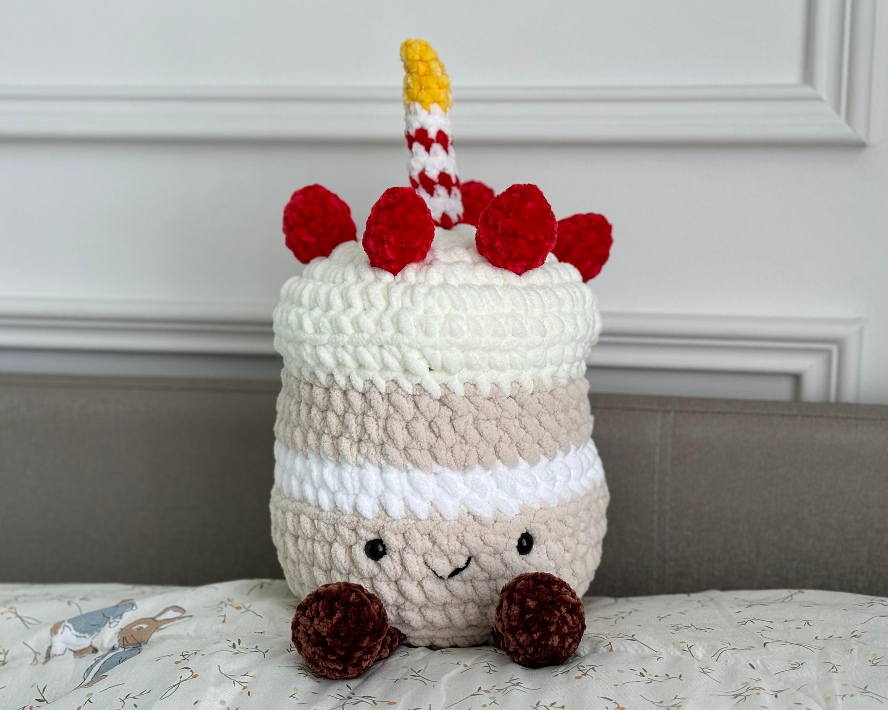 Birthday Cake Crochet PATTERN PDF ONLY, Cake Crochet Amigurumi Pattern ...