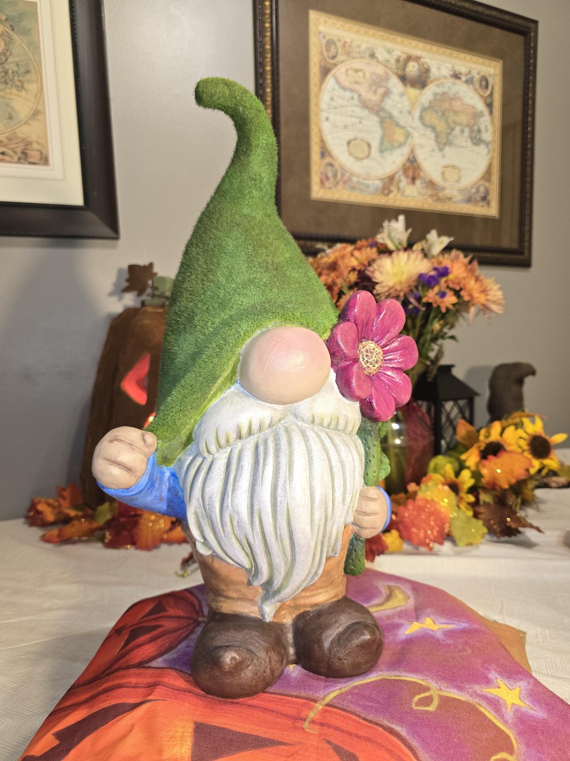 Garden Gnome, Outdoor Decorations. Flower Garden Decorations. - Etsy