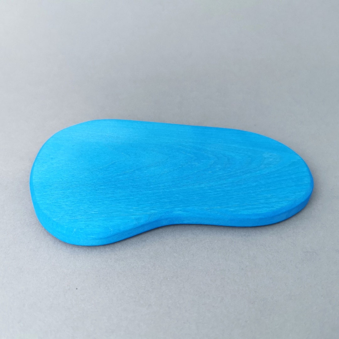 Wooden Toy Big Blue Lake, Hand-painted Eco Friendly Toy, Gift for Kid ...