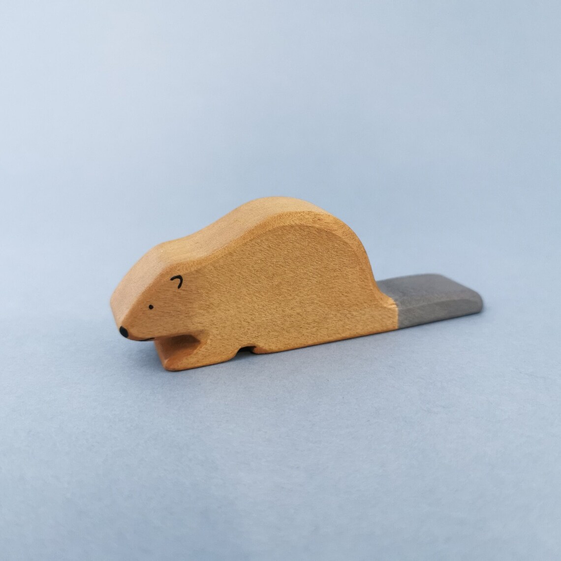 Wooden Beaver Toy, Wooden Toy Kid, Waldorf Wooden Toy, Wooden Forest ...