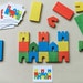 Castles 4 Colors Matching Game, Wooden Puzzle Toy, Montessori Puzzle ...