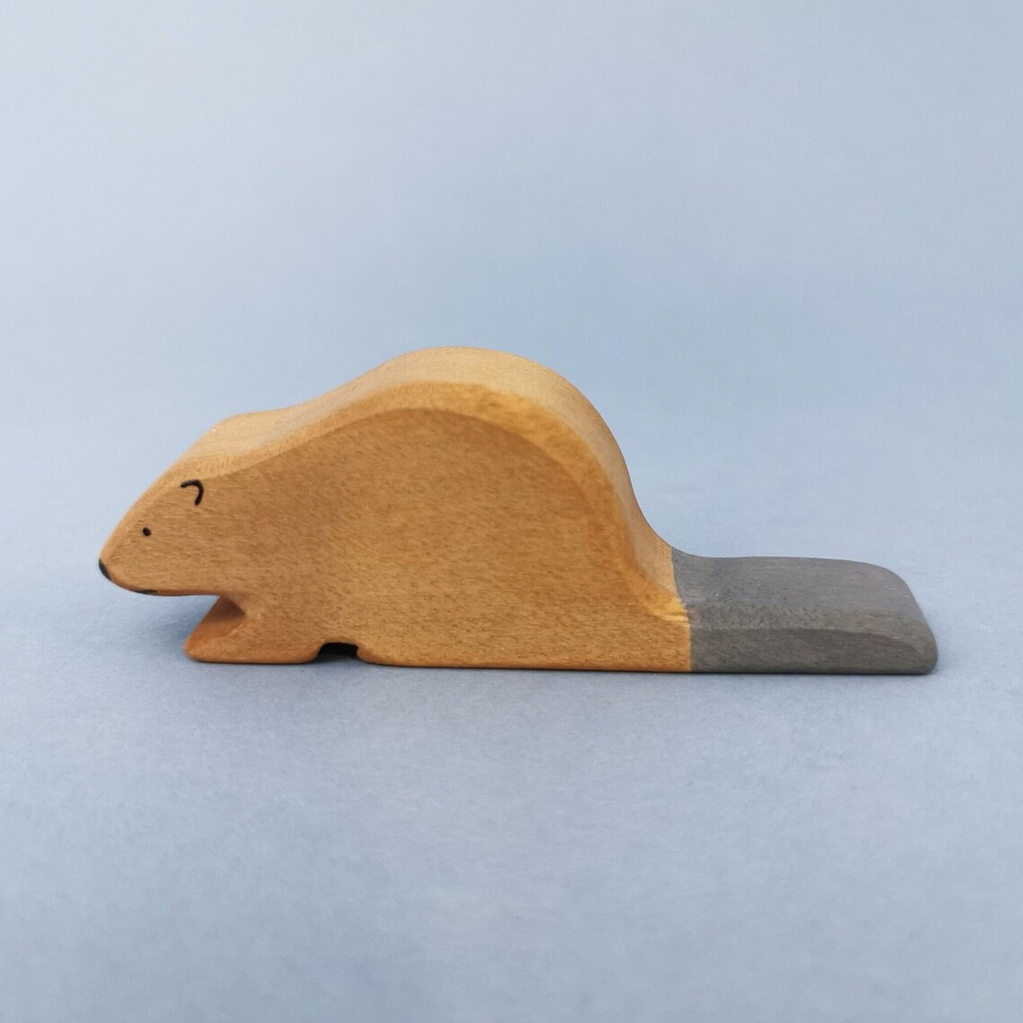 Wooden Beaver Toy, Wooden Toy Kid, Waldorf Wooden Toy, Wooden Forest ...