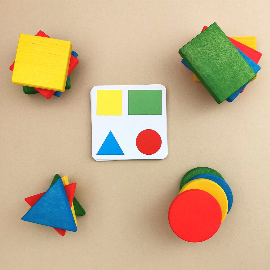 Montessori Shape Puzzle – Wooden Toy for Preschoolers | Learn Geometric ...