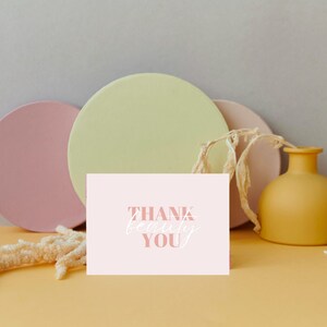 Thank You Color Card, Beauty Thank You Card, Business Thank You - Etsy