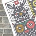 Monsters Patchwork Cross Stitch Pattern: Modern Embroidery (PDF Pattern ...