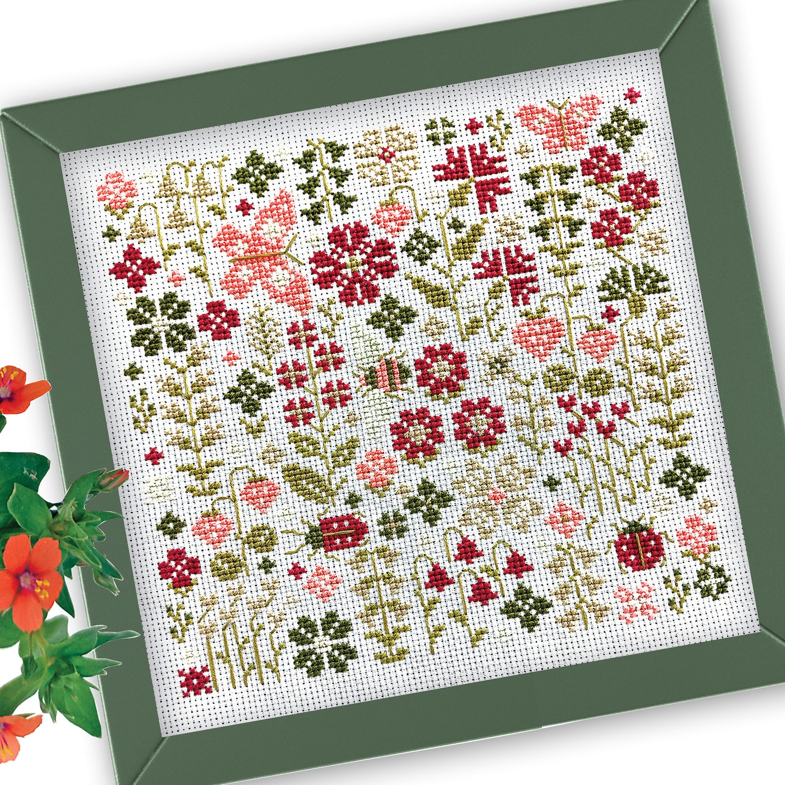 Wildflowers Cross Stitch Pattern, Simple Xstitch, PDF File Instant ...