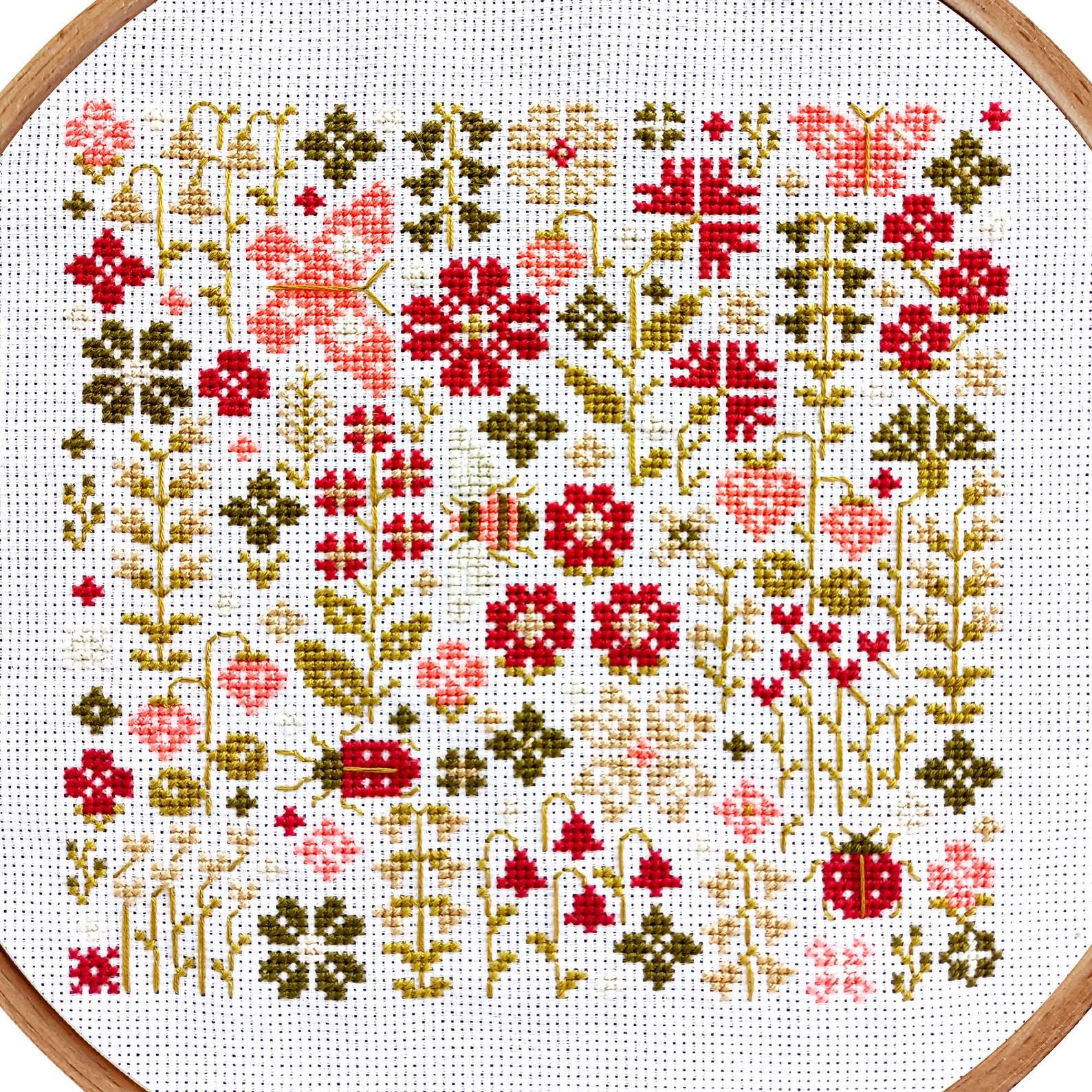 Wildflowers Cross Stitch Pattern, Simple Xstitch, PDF File Instant ...