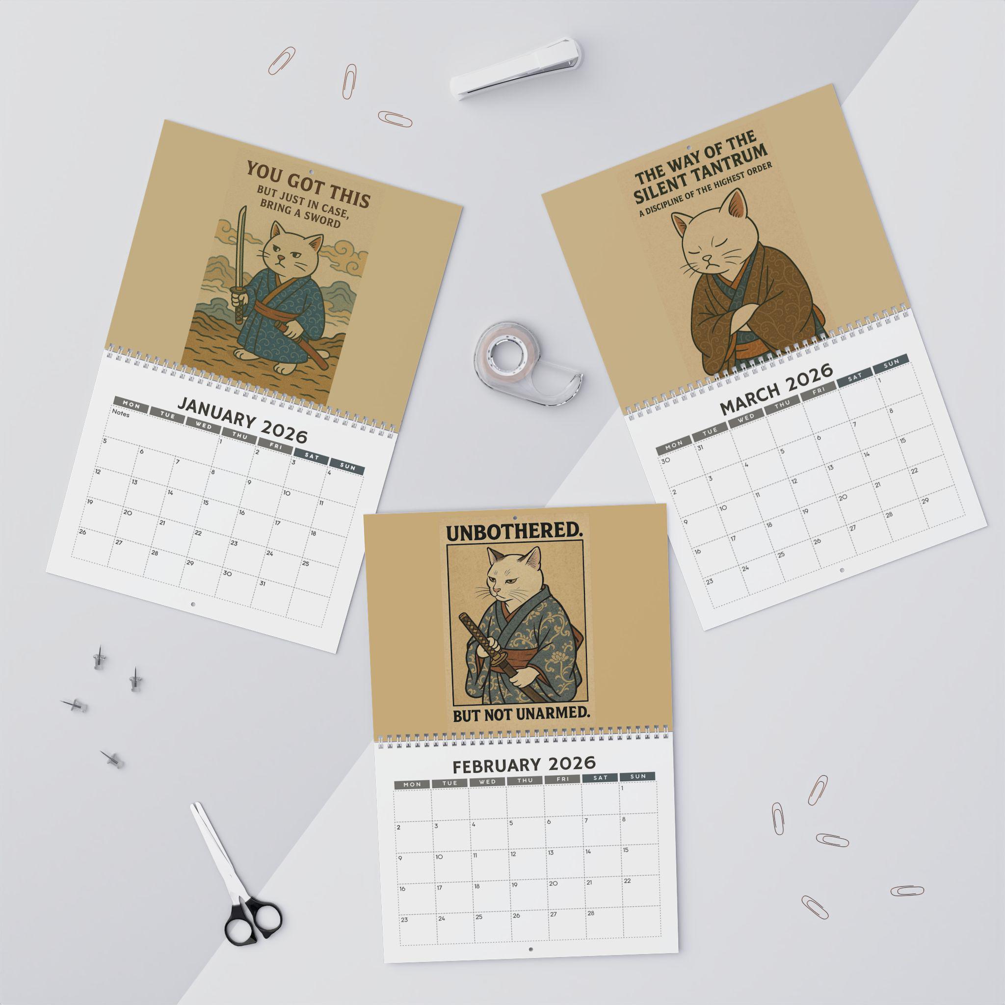 Quirky Quotes by Cats in Kimonos Wall Calendar 2026, Japanese Wisdom ...