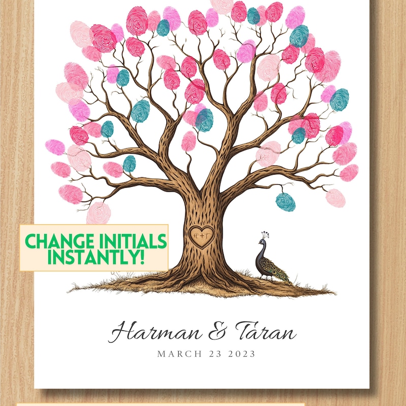 Thumbprint Tree - Etsy