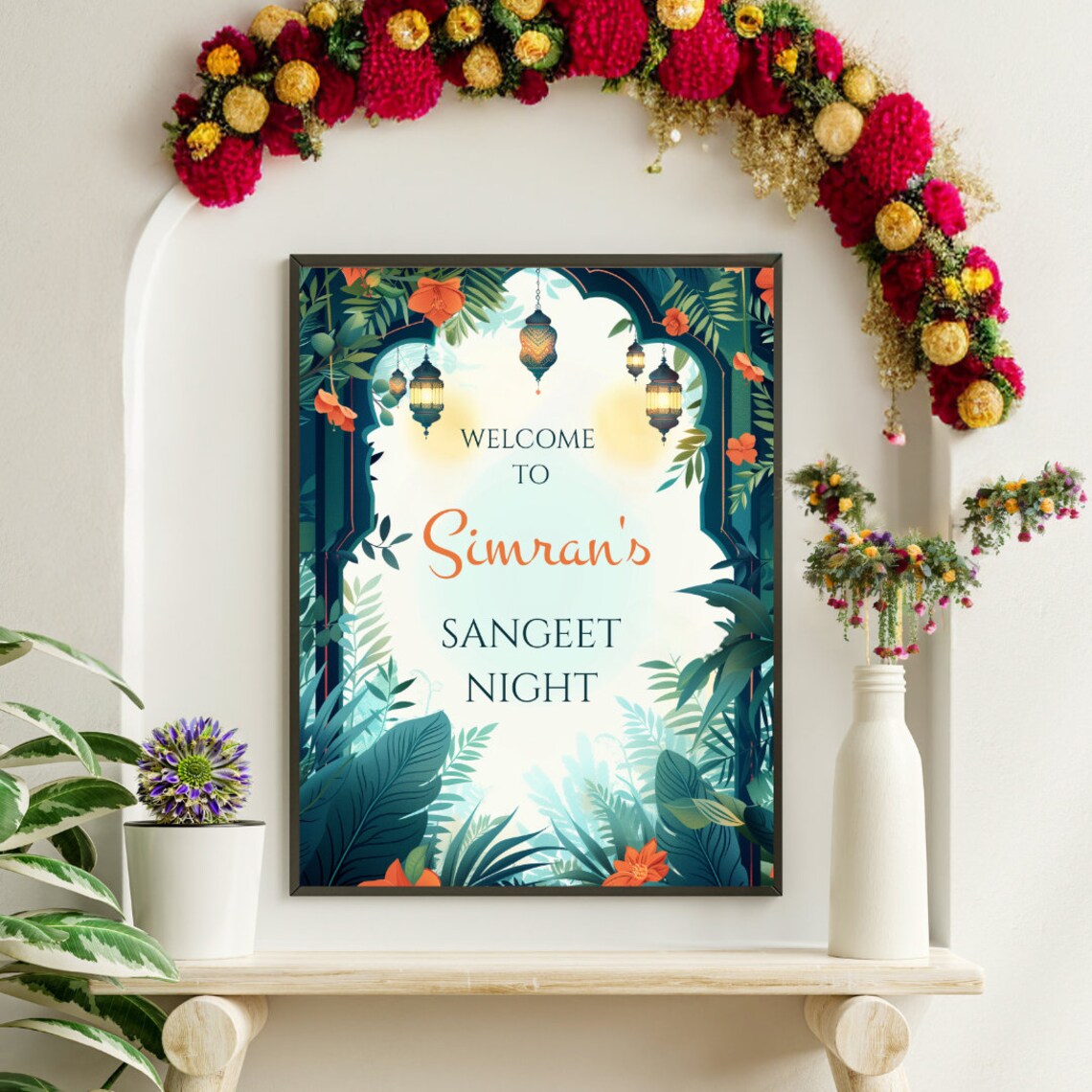 Welcome Sign Sangeet Wedding Sign Customizable | Anand Karaj ...