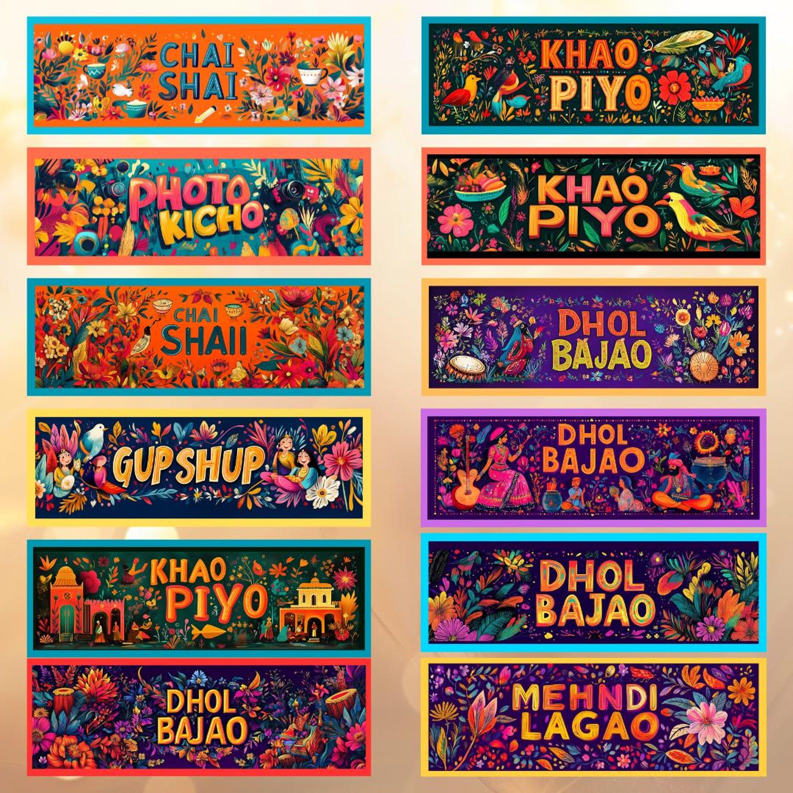 Directional Signs, Wedding Sign, Engagement, Mehndi, Jaggo, Sangeet ...