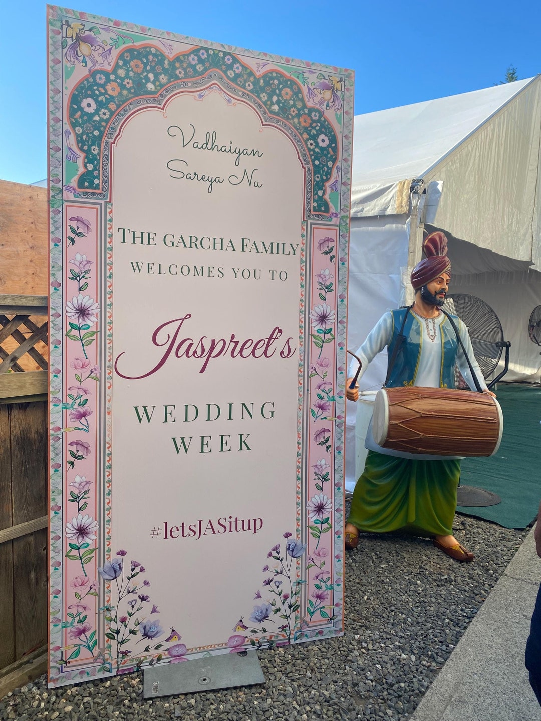 XL 8x4 FT 6X3 Wedding Back Drop, Sangeet Wedding Sign, Customizable ...