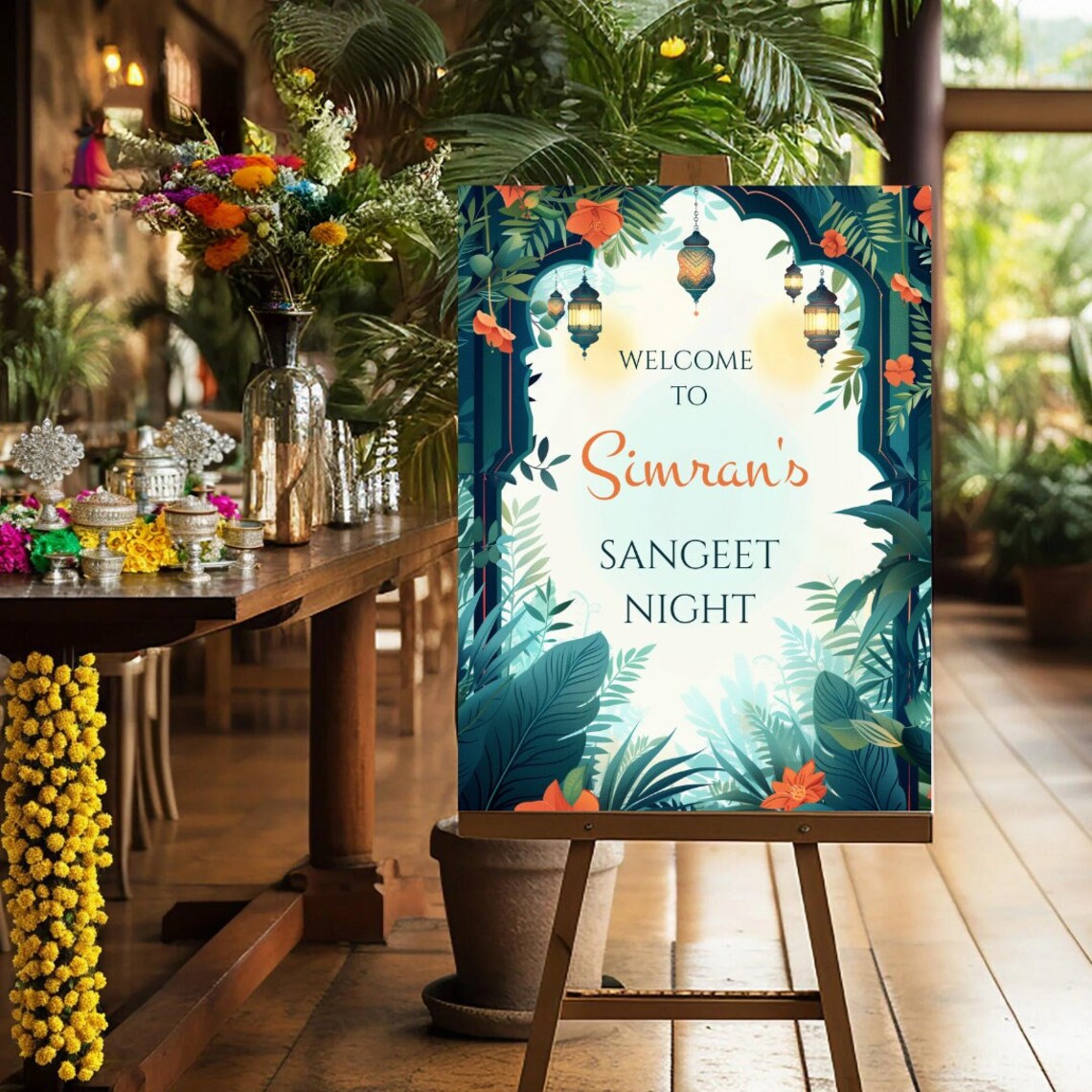 Welcome Sign Sangeet Wedding Sign Customizable | Anand Karaj ...