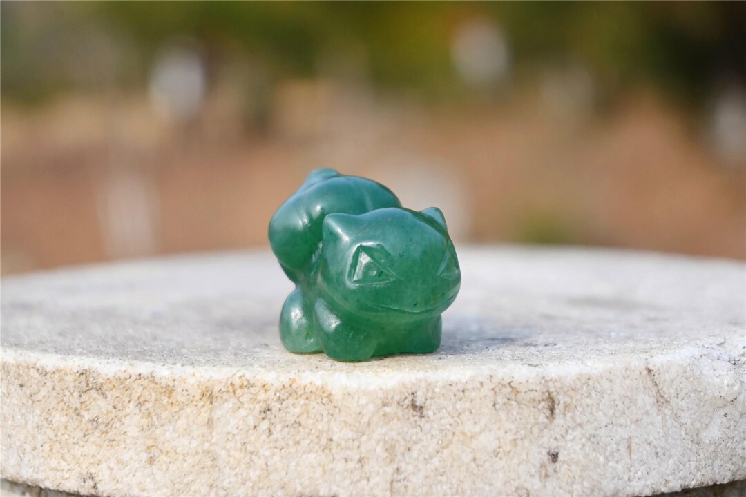 1.2'' Natural Hand Carved Aventurine Bulbasaur,quartz Crystal,crystal ...
