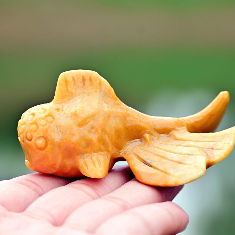 Jade Goldfish - Etsy