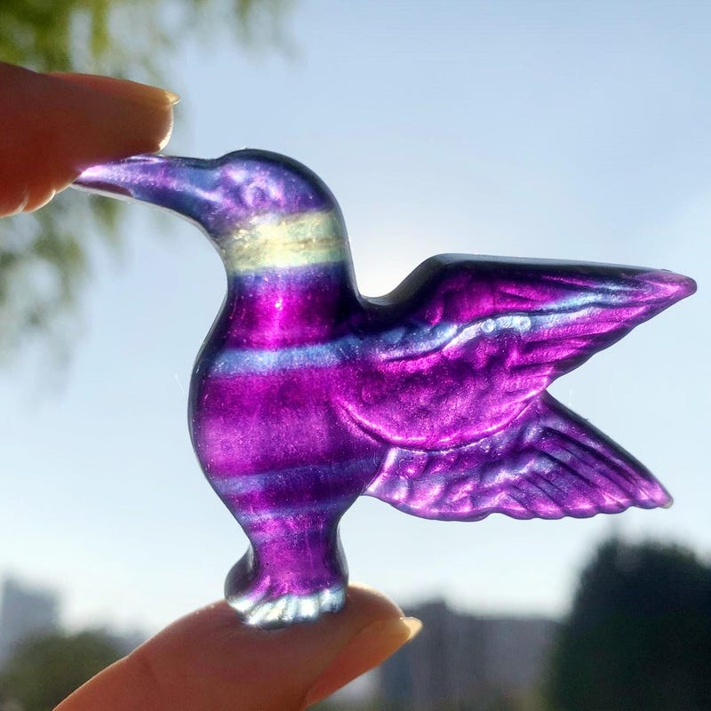 Hummingbird Crystal - Etsy