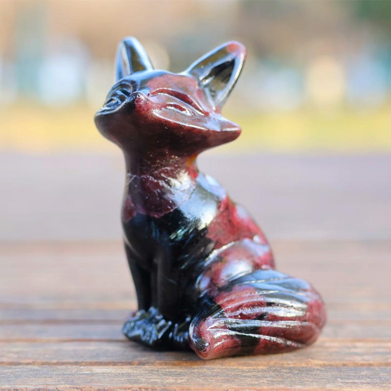 Red Crystal Fox Jewelry - Etsy