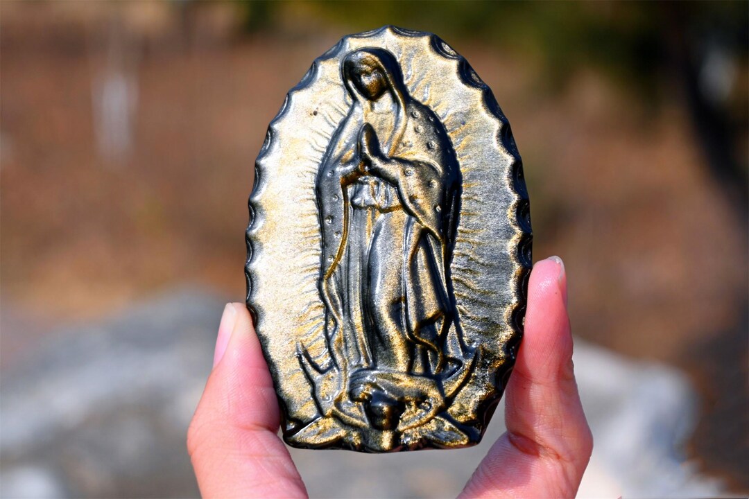 3'' Natural Hand Carved Gold Obsidian Maria,quartz Crystal,crystal ...