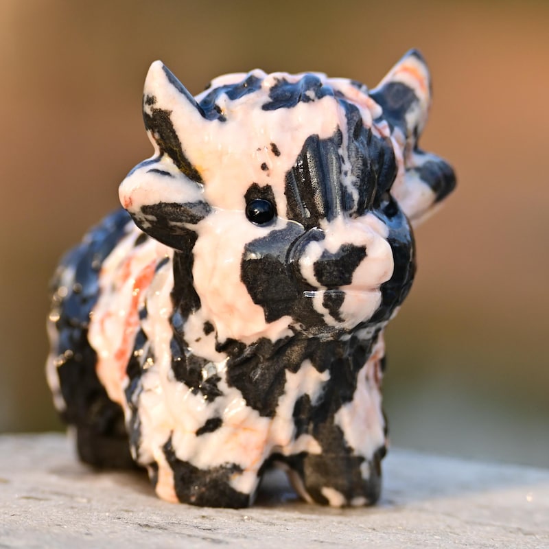 Carved Stone Cows - Etsy