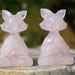 2.6'' Natural Carved Rose Quartz Fox,quartz Crystal,crystal Collect ...