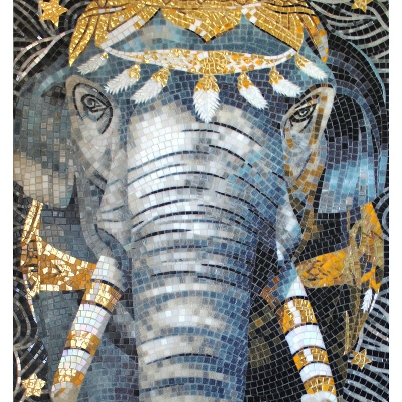 Elephant Mosaic - Etsy