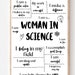 Women in Science Printable Wall Art Daily Affirmations Poster Women in ...