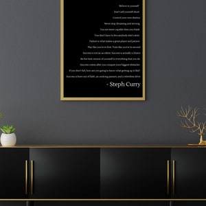 Steph Curry Quotes | Digital Printable Wall Art | Inspirational Quotes ...
