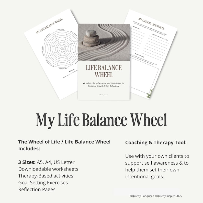 Wheel of Life Printable, Life Balance Wheel, Printable Worksheet ...