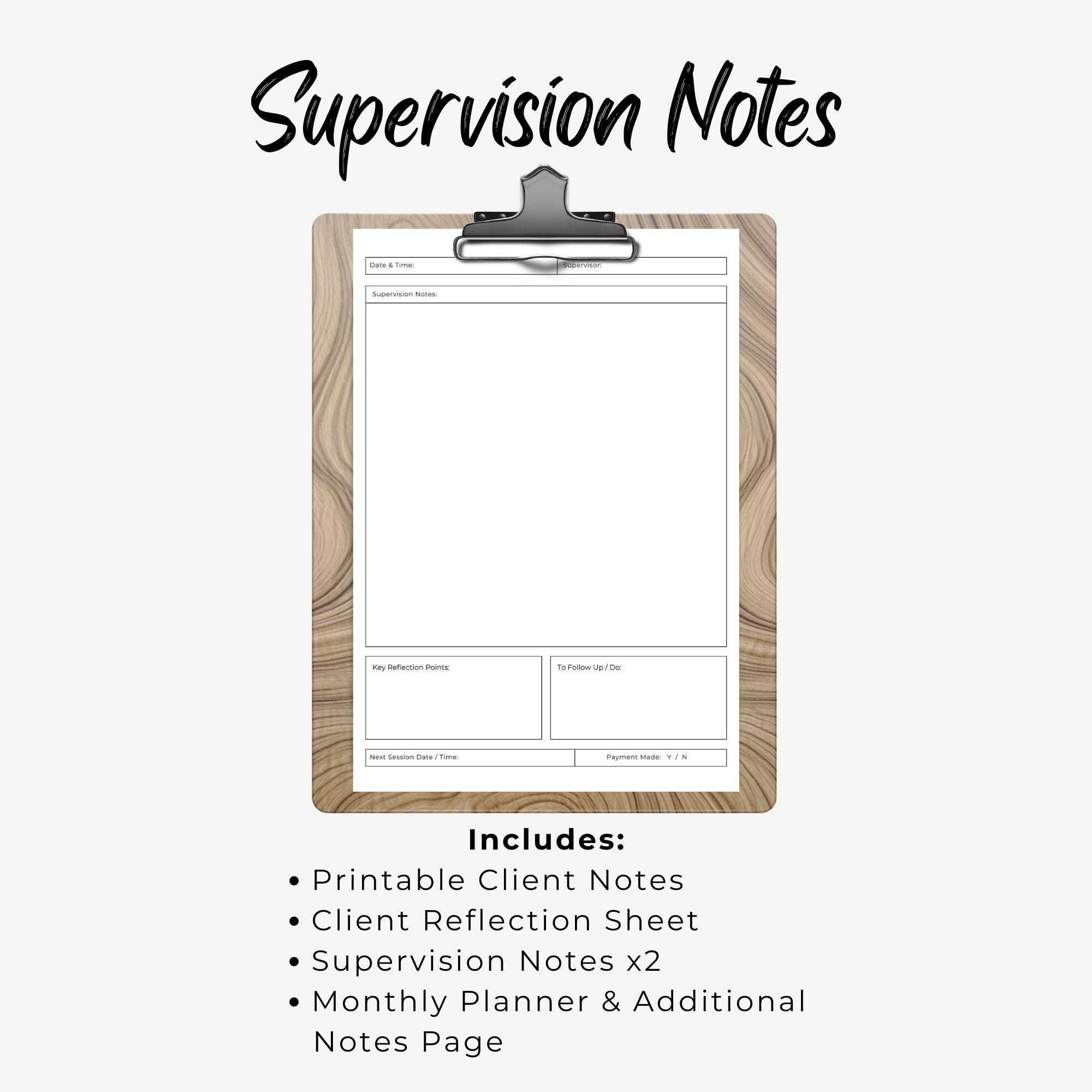 Therapy Client Notes, Counsellor Session Notes, Counsellor Client Notes ...