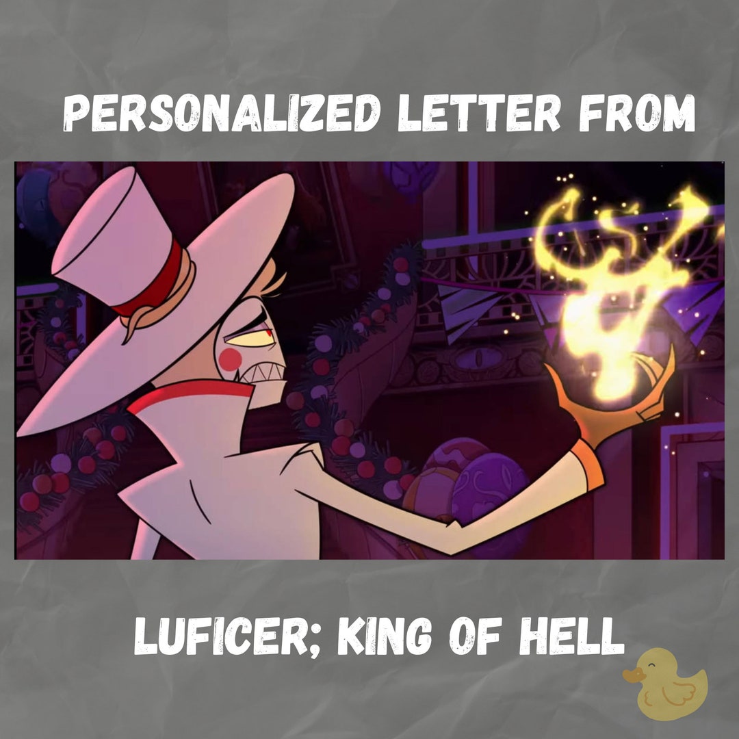 Personalized Letter From Lucifer Morningstar- Hazbin Hotel - Etsy