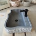 Basalt Black Stone Sink - With Faucet Hole - 100% Natural Stone ...