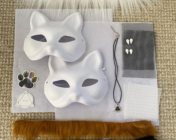 Therian Cat Mask, Quadrobics Mask, Maincoon Mask, Therian Mask, Furry ...